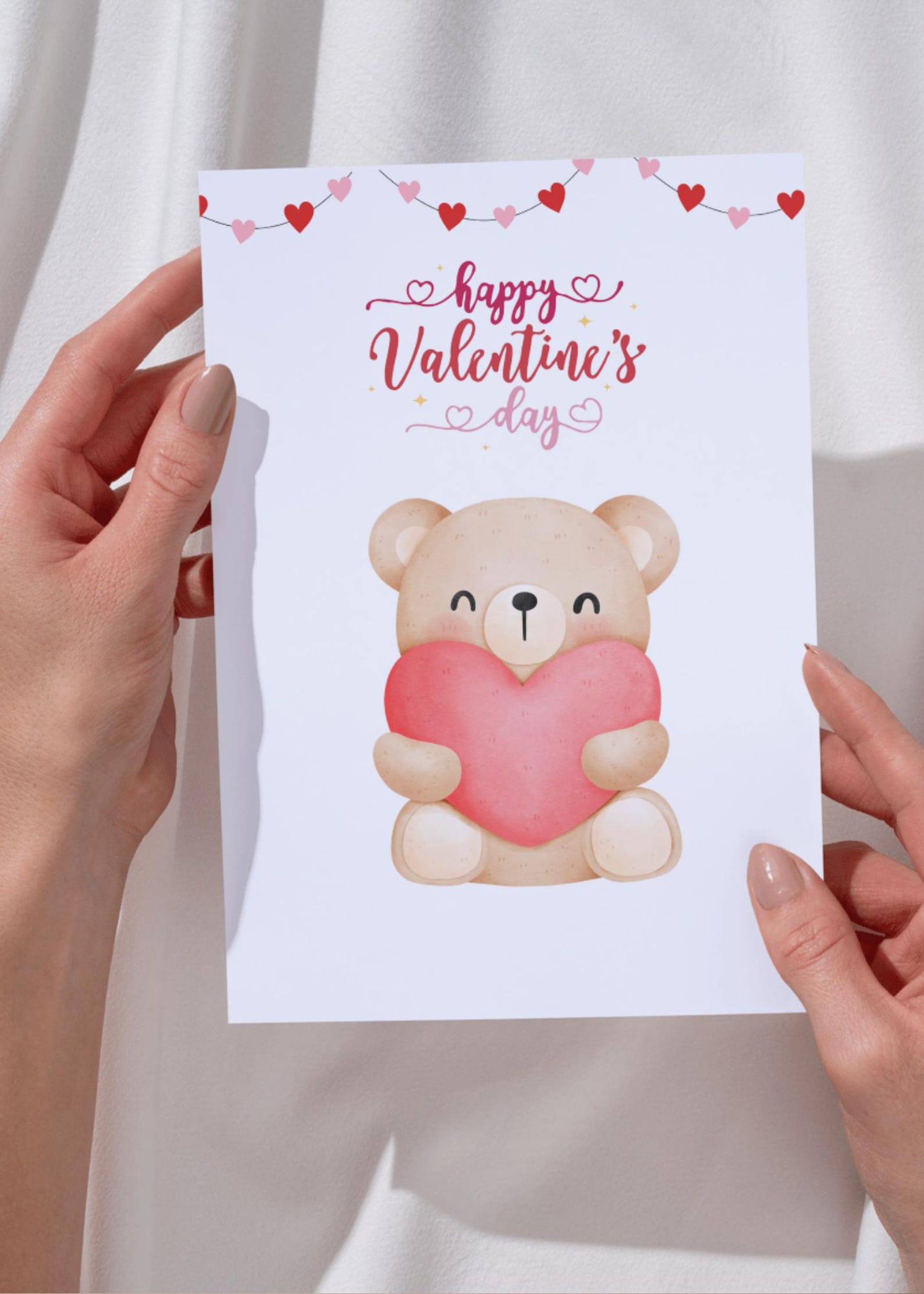 Cute and Simple Valentine’s Day Card - DIGITAL Download - Printable ...