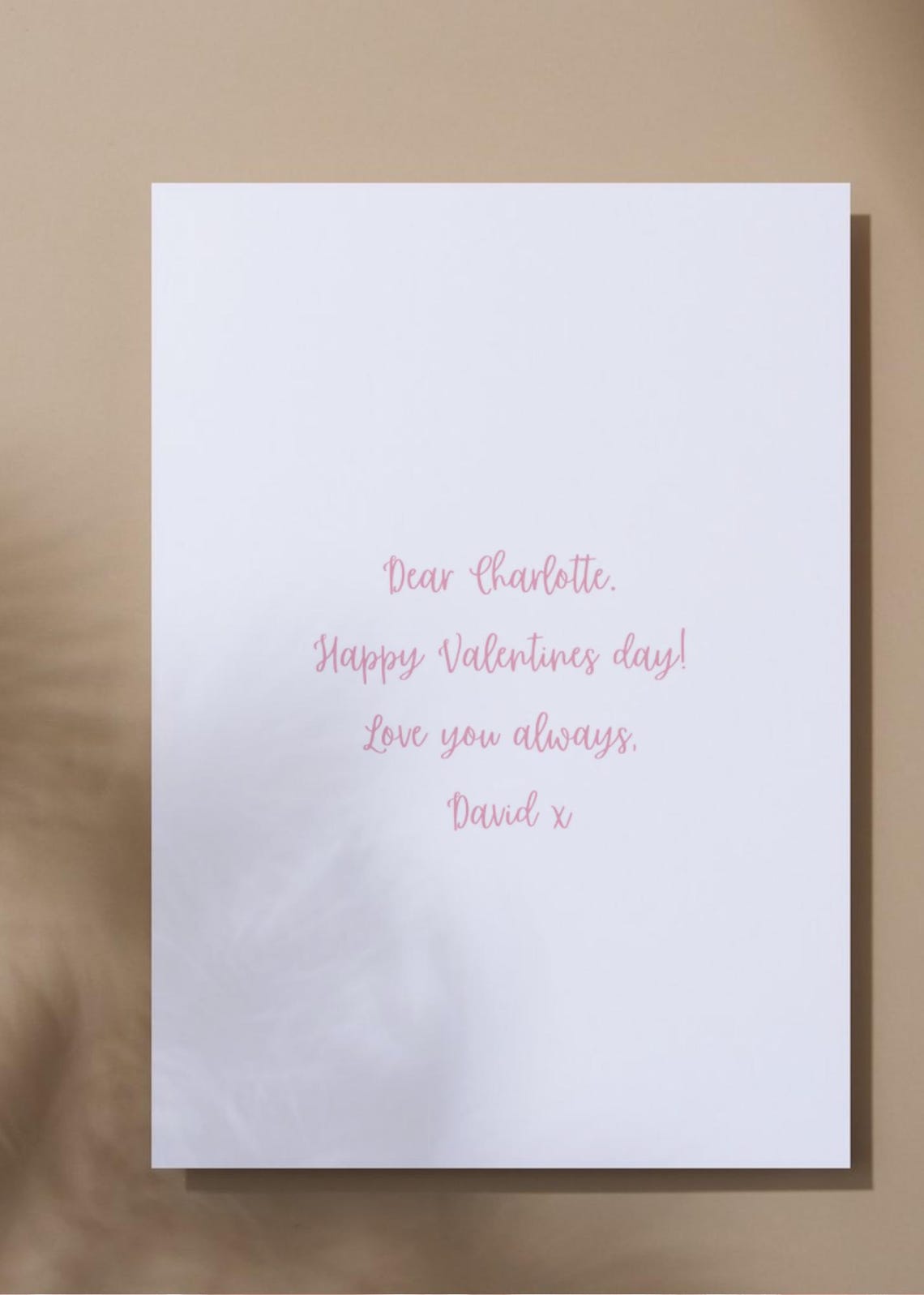 Cute and Simple Valentine’s Day Card - DIGITAL Download - Printable ...