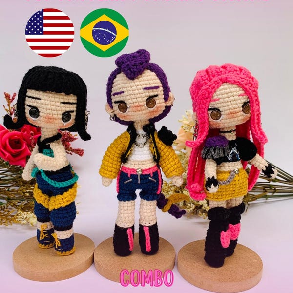 Kpop Demon Hunters Crochet Patterns - Etsy