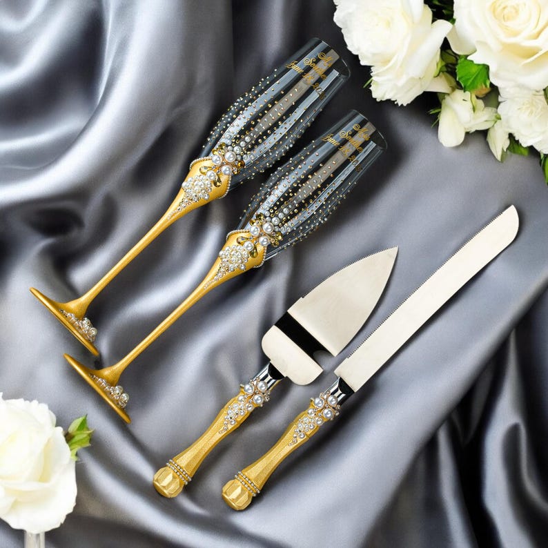 Complete Wedding Accessories Set for Bride and Groom, Personalized ...