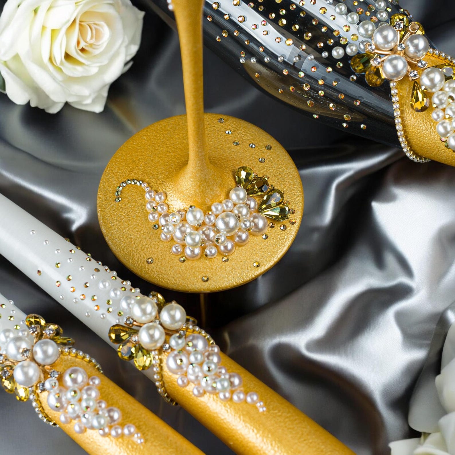 Complete Wedding Accessories Set for Bride and Groom, Personalized ...