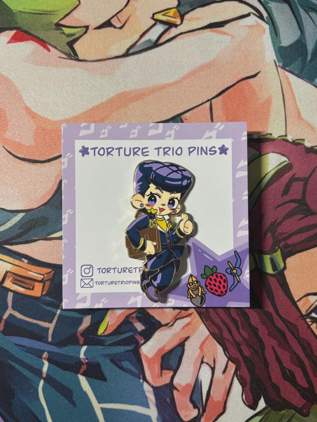 Jojo's Bizarre Adventure Josuke Higashikata Enamel Pin - Etsy