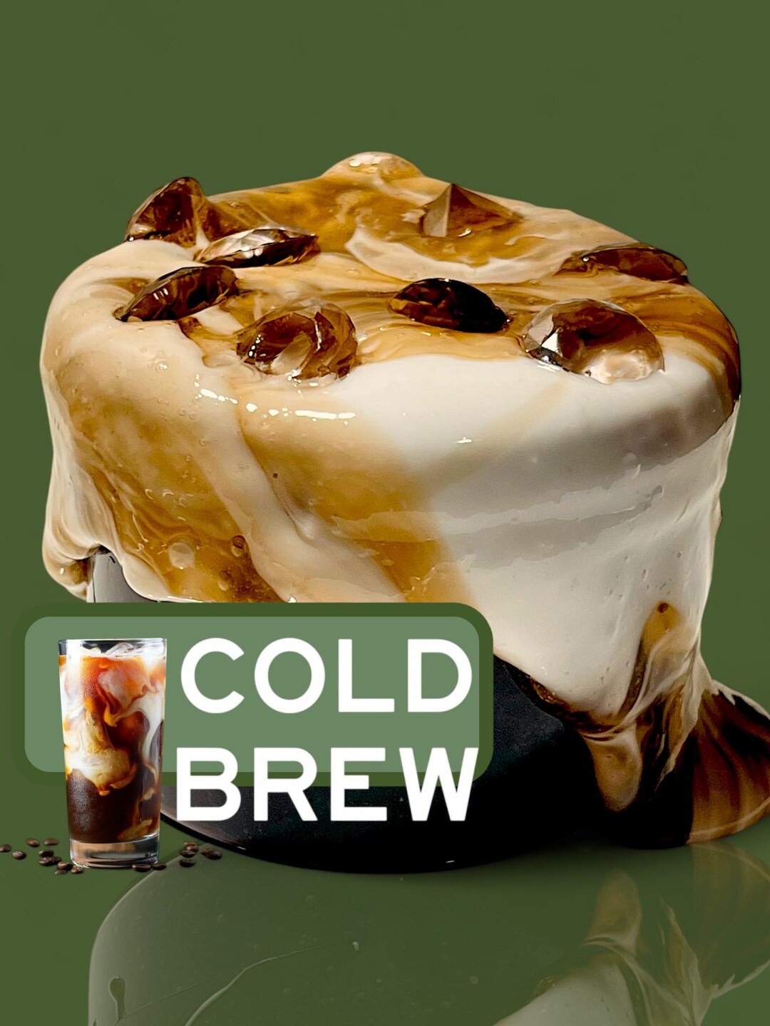 Cold Brew Coffee Scented Slime: DIY Glossy Slime With Ice Charms (8oz ...