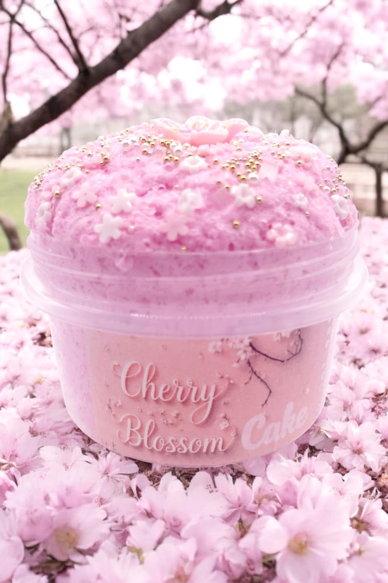 Sakura Cherry Blossom Cake Cloud Slime by Skye Blakely Slimes ...