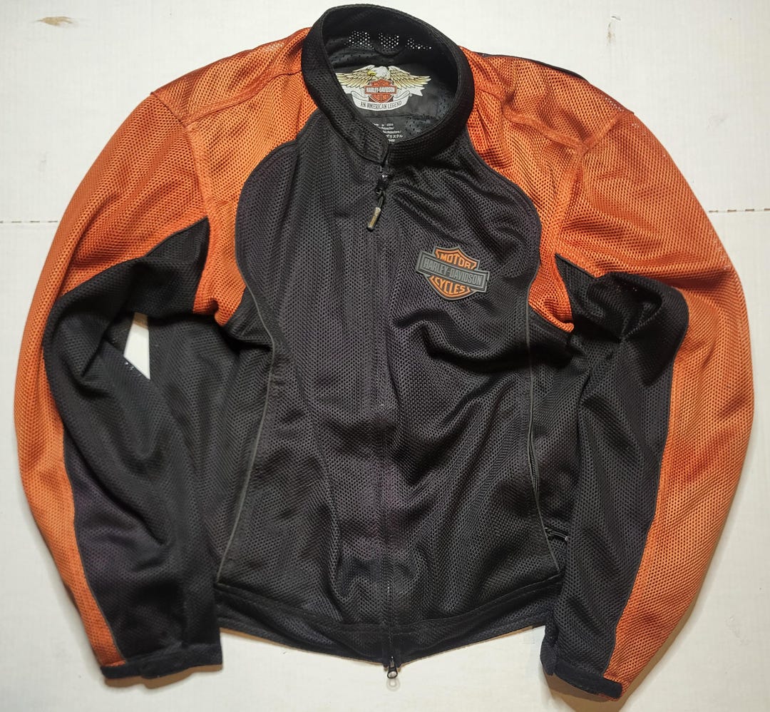 Vintage Harley-davidson PADDED Riding Jacket XL - Etsy