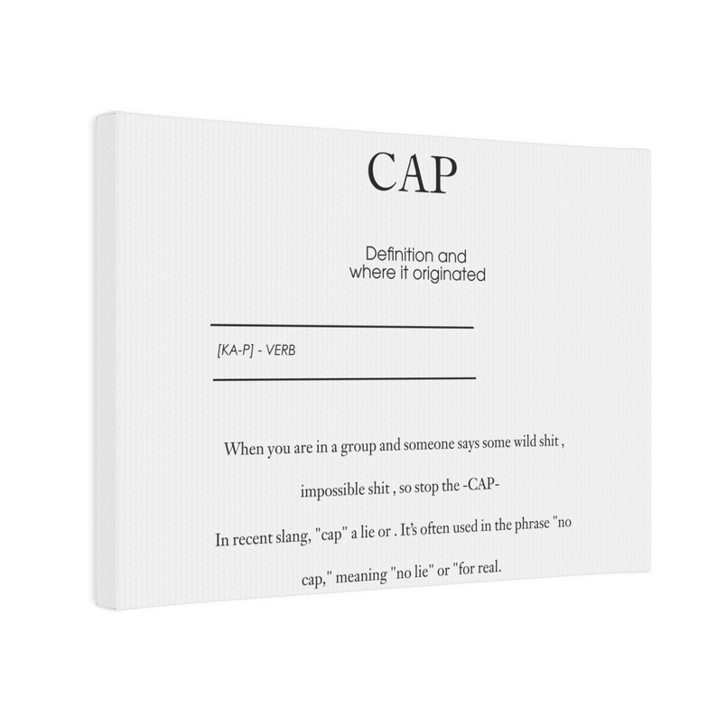 Cap Definition , Wall Art Printable / DIGITAL Downloadable , - Etsy