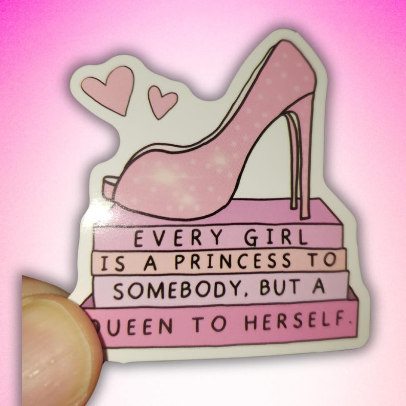 Girly Pink Aesthetic Bookish Stickers Laptops Skateboards Smartphones ...