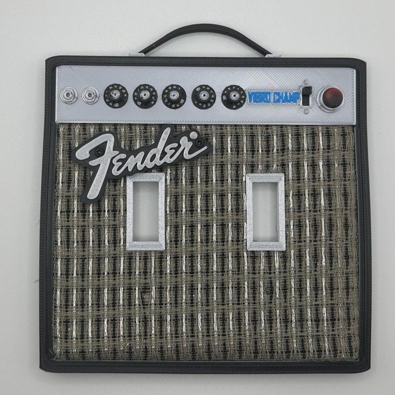 Fender Vibro Champ Style Light Switch Plate - Handmade Amp Decor - Etsy