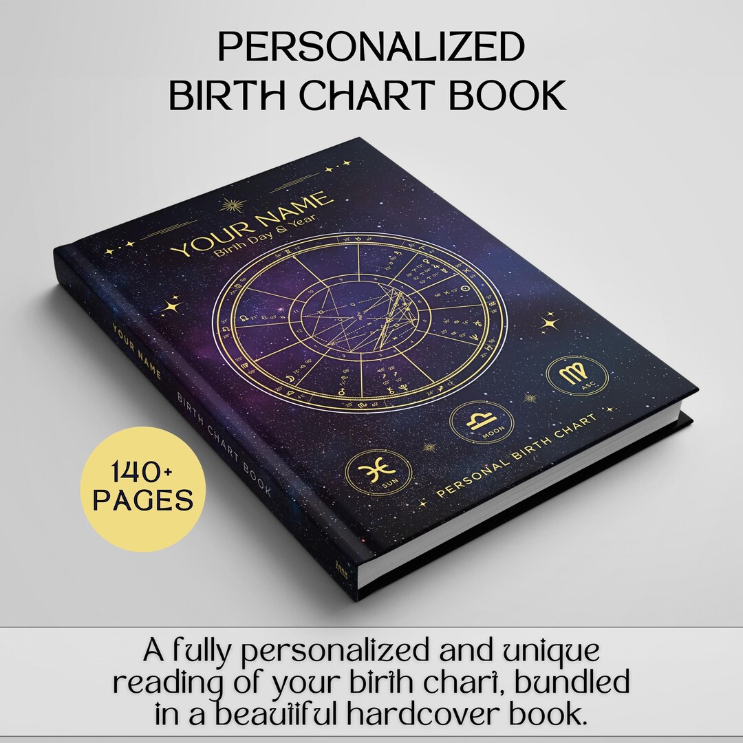 Birth Chart Astrology Reading, Personalized Natal Chart, Custom Birth ...