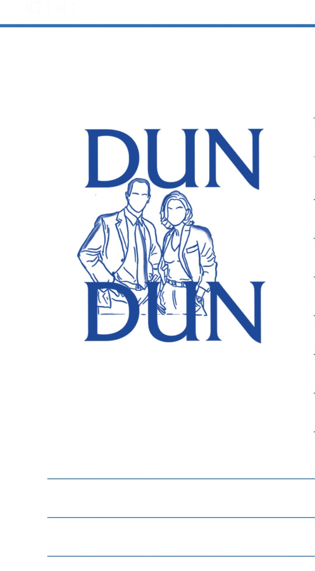 Law & Order SVU Letterhead - Benson and Stabler - 'dun Dun' (digital ...