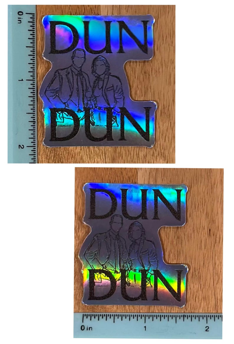Law & Order SVU Holographic Sticker – Benson and Stabler "dun Dun" - Etsy