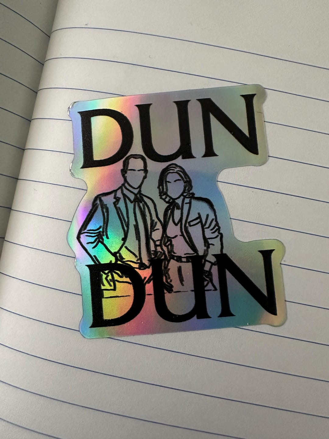 Law & Order SVU Holographic Sticker – Benson and Stabler "dun Dun" - Etsy