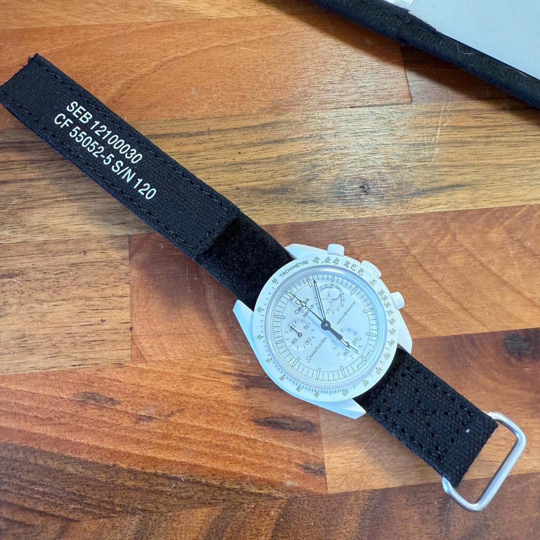 NASA 1965 Apollo Watch Strap for Omega X Swatch Moonswatch Mission to ...