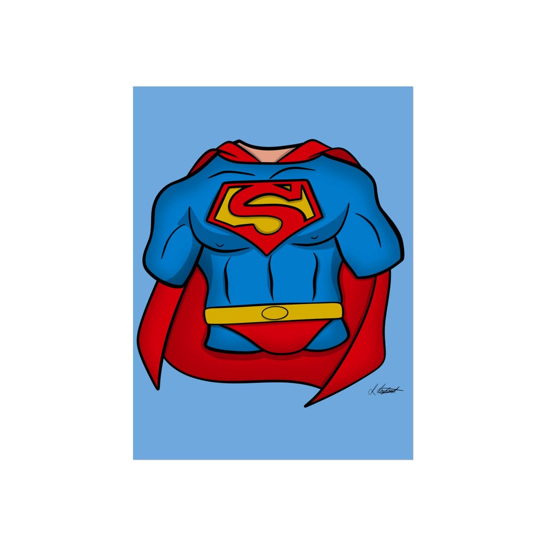 The superman Torso Poster - Etsy