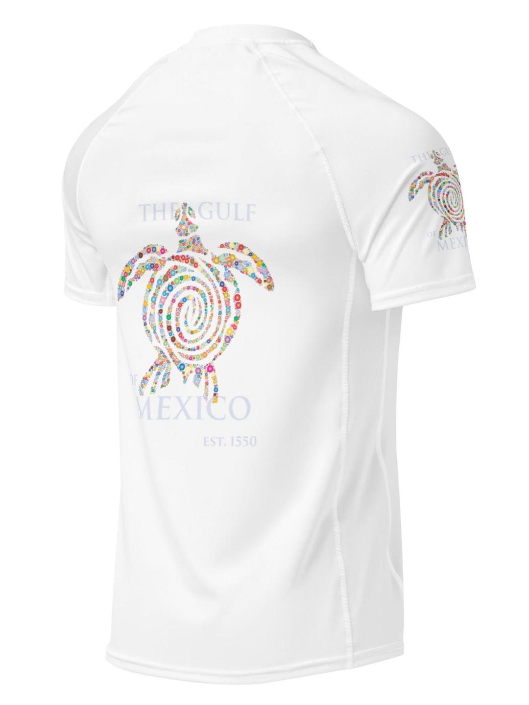Rash Guard Gulf of Mexico, Men's Rash Guard, Est 1550 Sea Turtle Light ...
