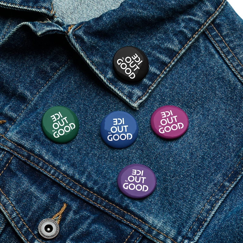 Ice Out for Good, Anti Ice Pin Set: Protest Pins, Glossy Finish - Etsy ...