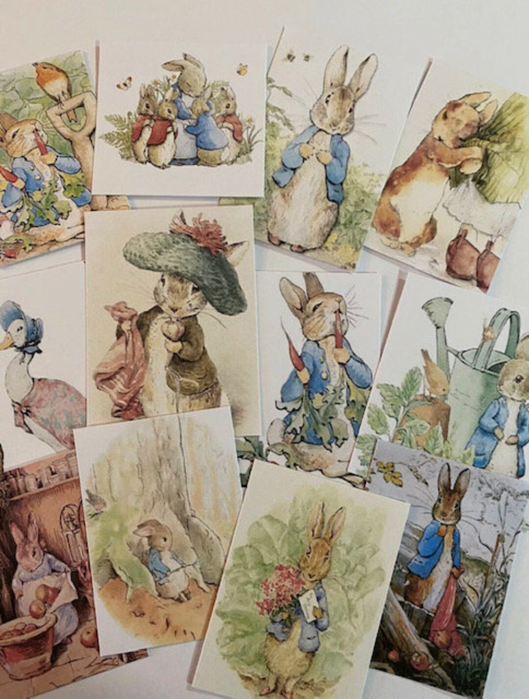 Vintage Style Bunny/rabbits Labels-peel & Stick Labels 12 Piece Beatrix ...