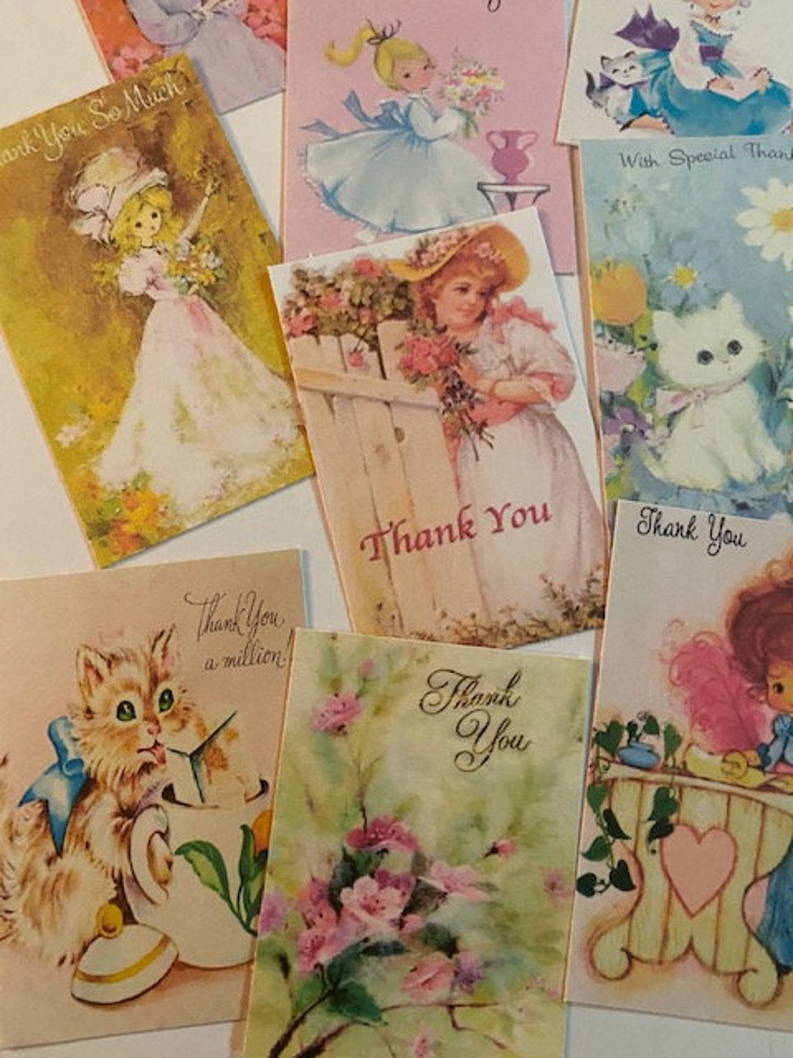 Vintage Style Thank-you~thanks 23 Pieces CARDS/DIE Cuts/gift Tags ...