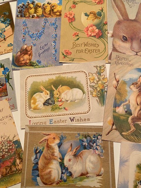 Vintage Early Victorian Easter-cards/die Cuts/gift Tags 44 - Etsy