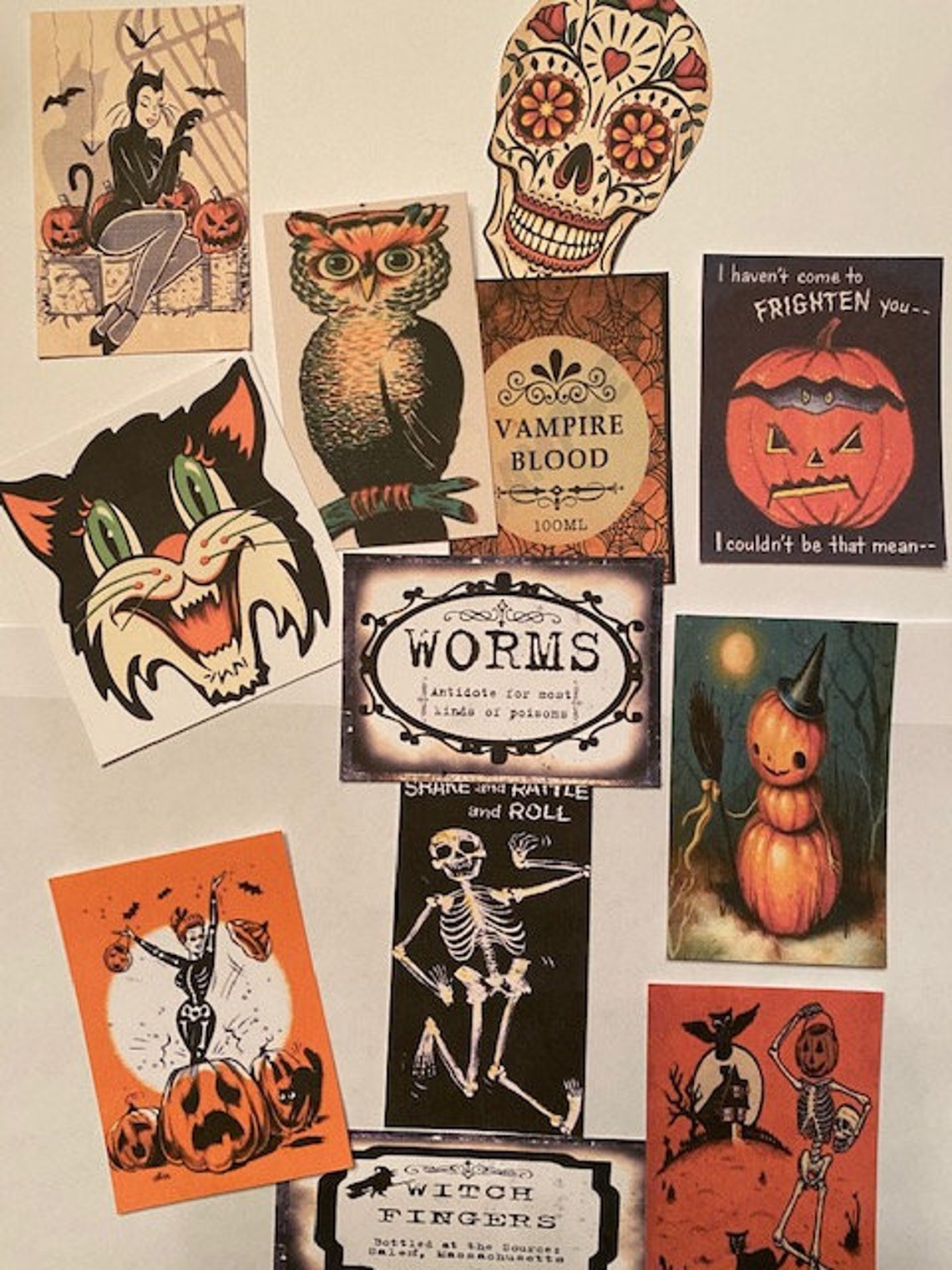 Halloween Die Cuts-gift Tags12 Piecesmixed - Etsy