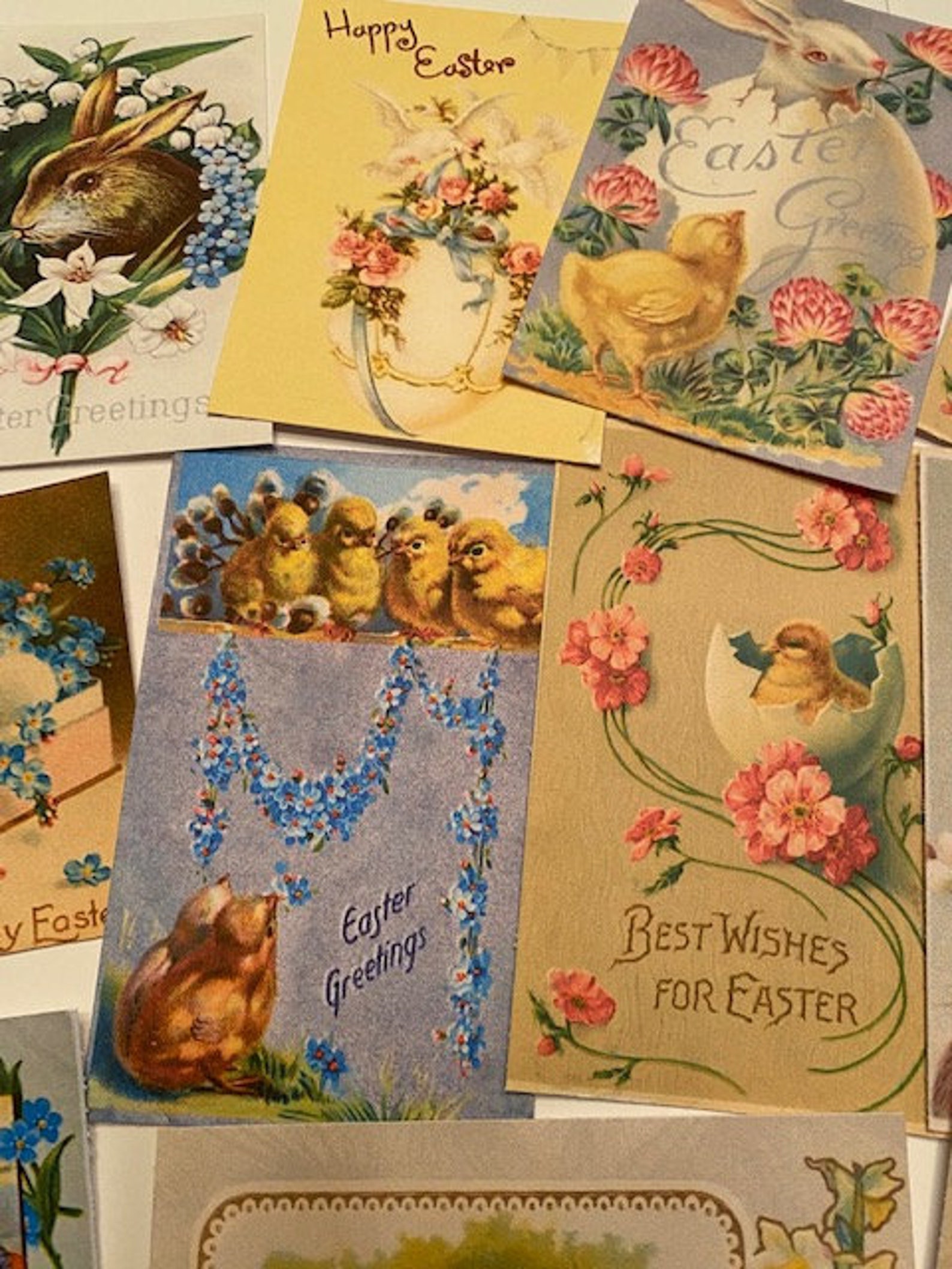 Vintage Early Victorian Easter-cards/die Cuts/gift Tags 44 - Etsy
