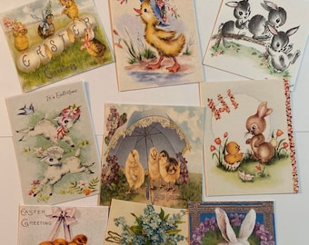 Vintage Easter Tags | Etsy