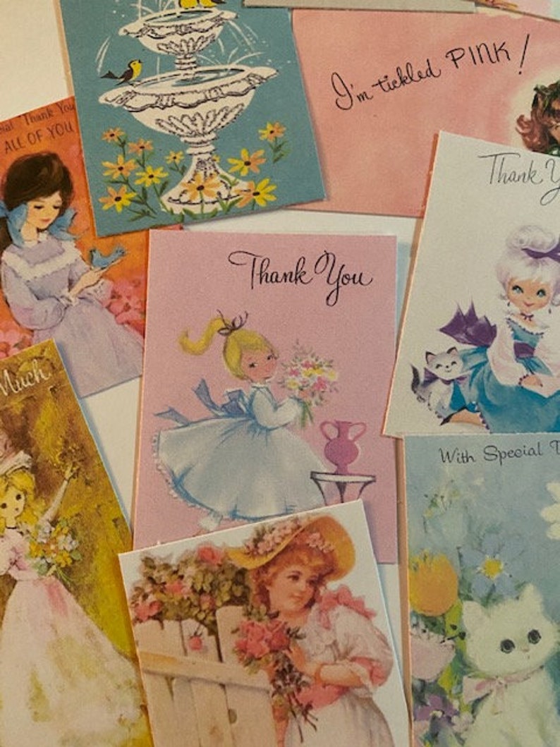 Vintage Style Thank-you~thanks 23 Pieces CARDS/DIE Cuts/gift Tags ...