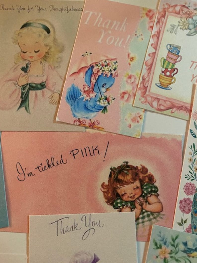 Vintage Style Thank-you~thanks 23 Pieces CARDS/DIE Cuts/gift Tags ...