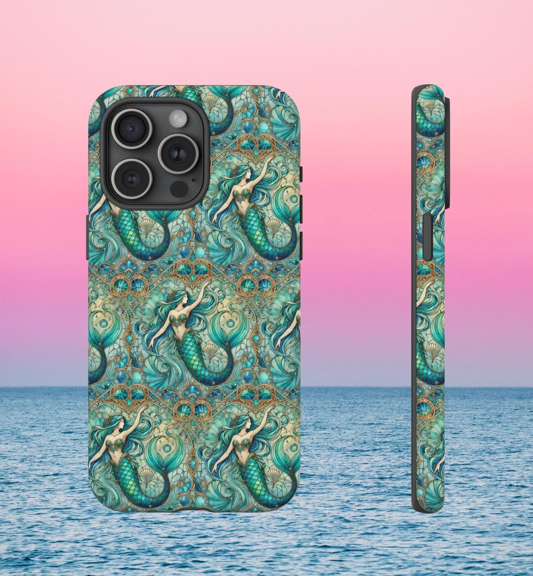 Stained Glass Mermaid Design, Mermaidcore Gift, Y2K Iphone, iPhone 16 ...