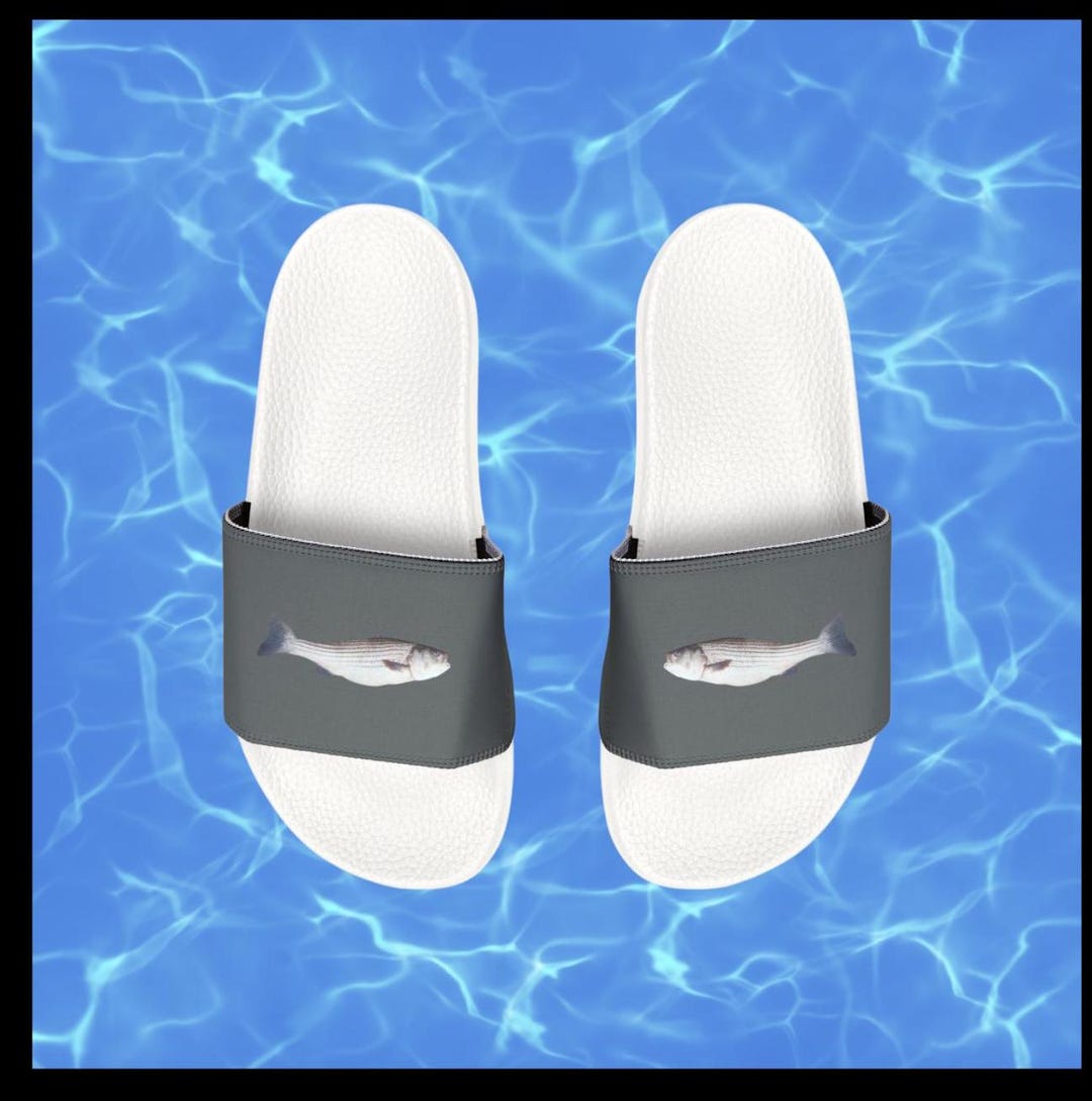 Striped Bass Fishing Sandals | Comfortable Beach Slides | Angler ...