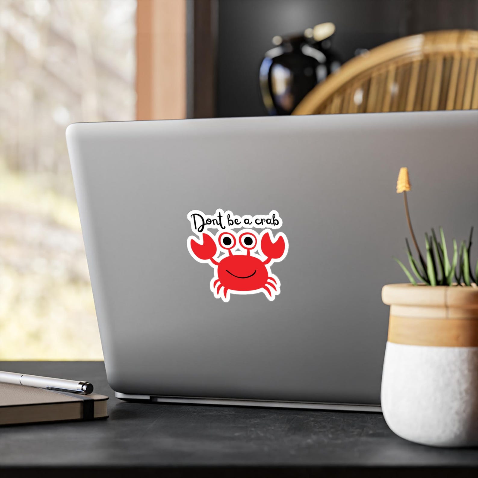 Funny Red Crab Vinyl Sticker, Waterproof Decal - Etsy