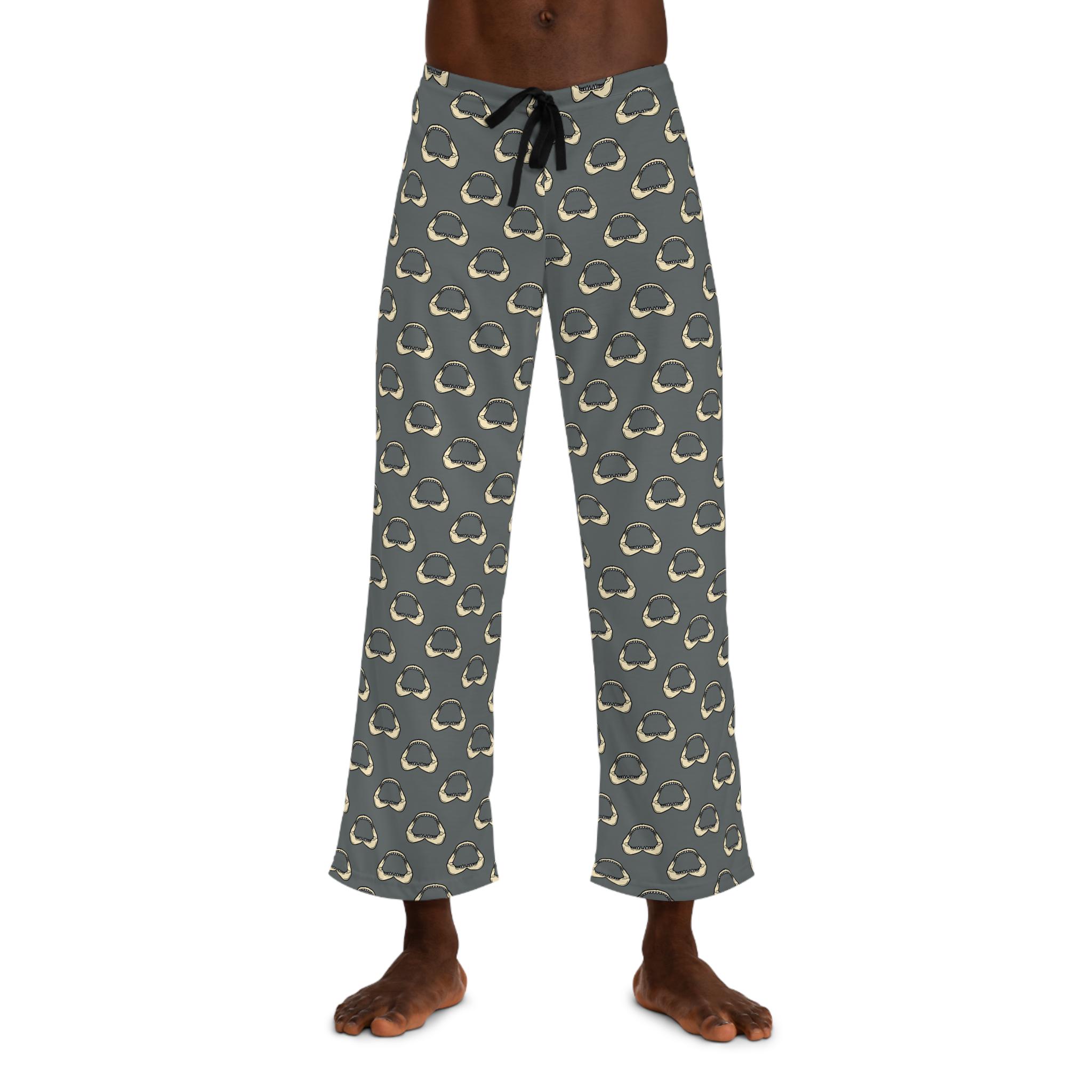 Shark Pajama Pants, Jaws Design, Comfy Men's Pajamas, Ocean Vibes ...
