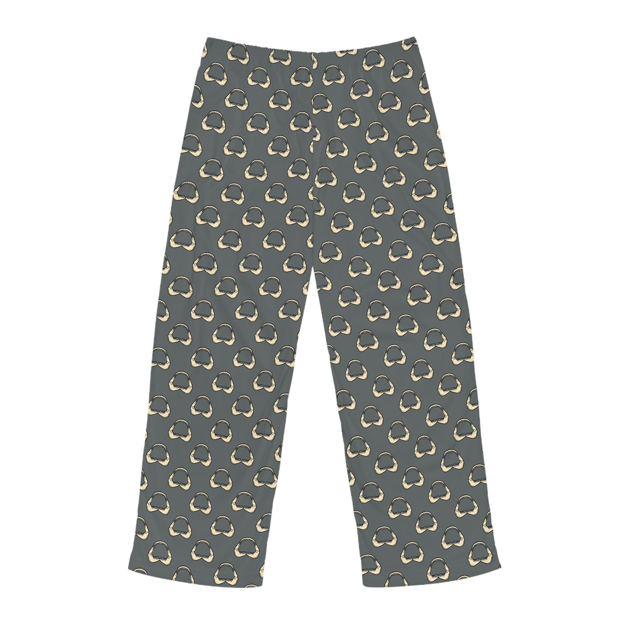 Shark Pajama Pants, Jaws Design, Comfy Men's Pajamas, Ocean Vibes ...