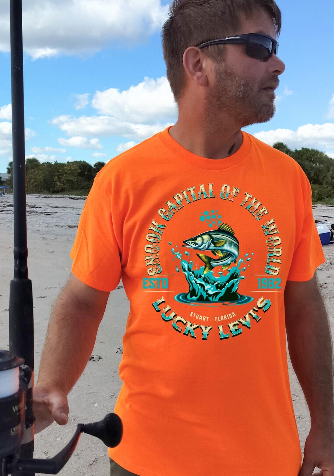 Vintage Snook Fishing T-shirt - Snook Capital of the World, Stuart ...