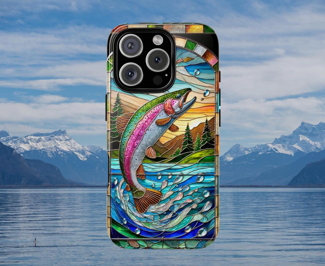 Rainbow Trout Fish Phone Case, Fishing Cases, Fishing Gifts, iPhone ...
