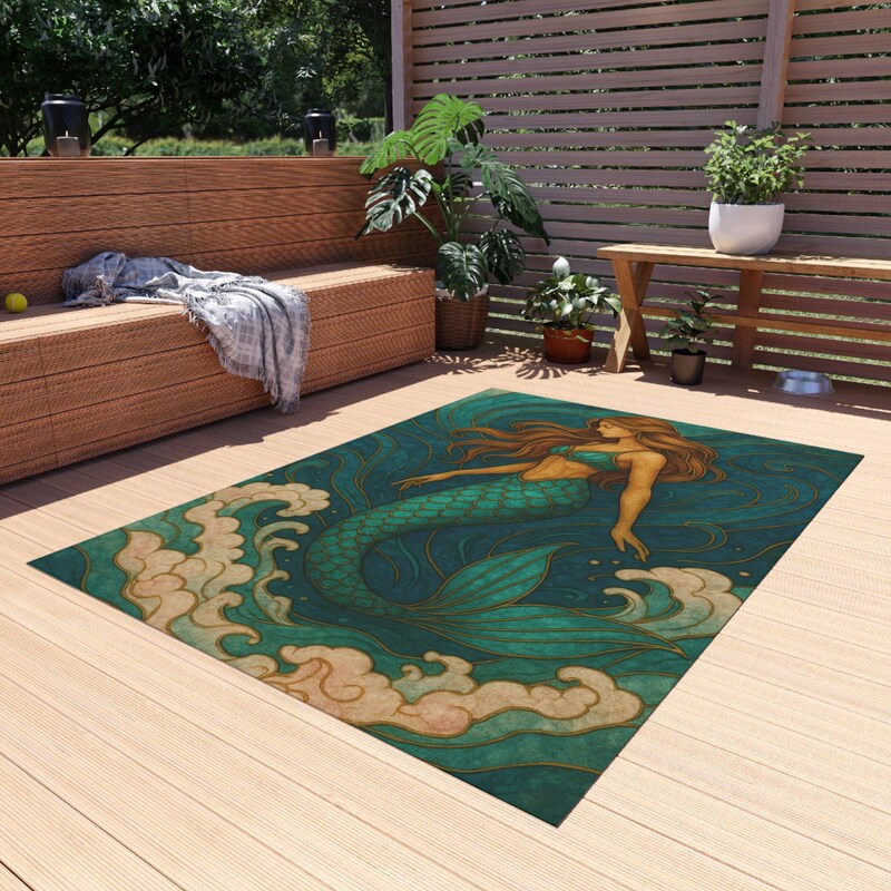 Mermaid Area Rug - Etsy
