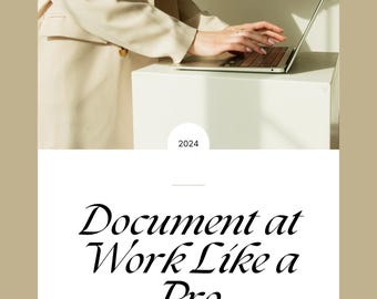 Document at Work Like a Pro - by an HR Professional - Etsy