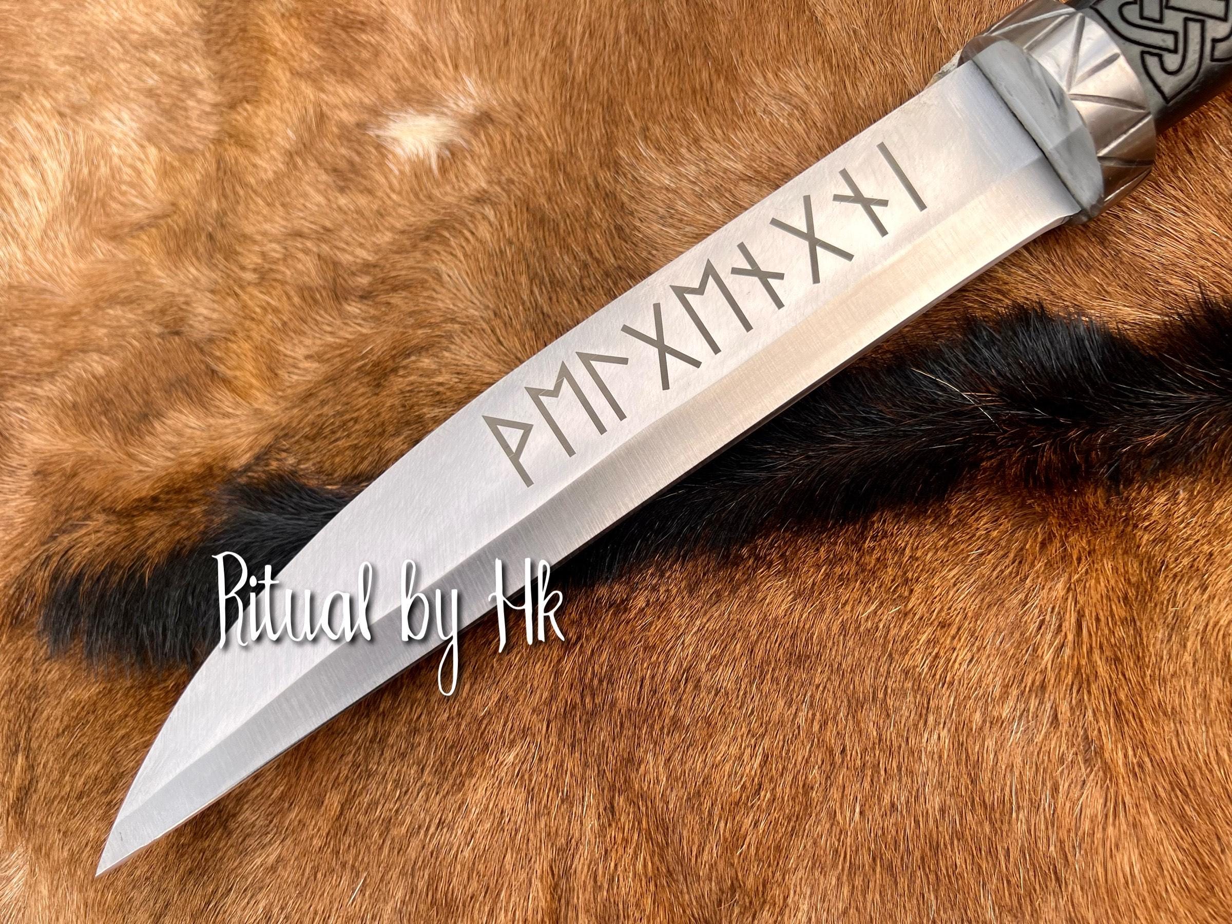 Medieval Viking Seax Knife – Norse Style Fixed Blade With Historic ...