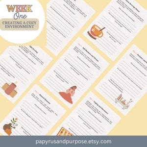21-day Hygge Challenge Journal | Self Care Planner | Cozy Living Guide ...