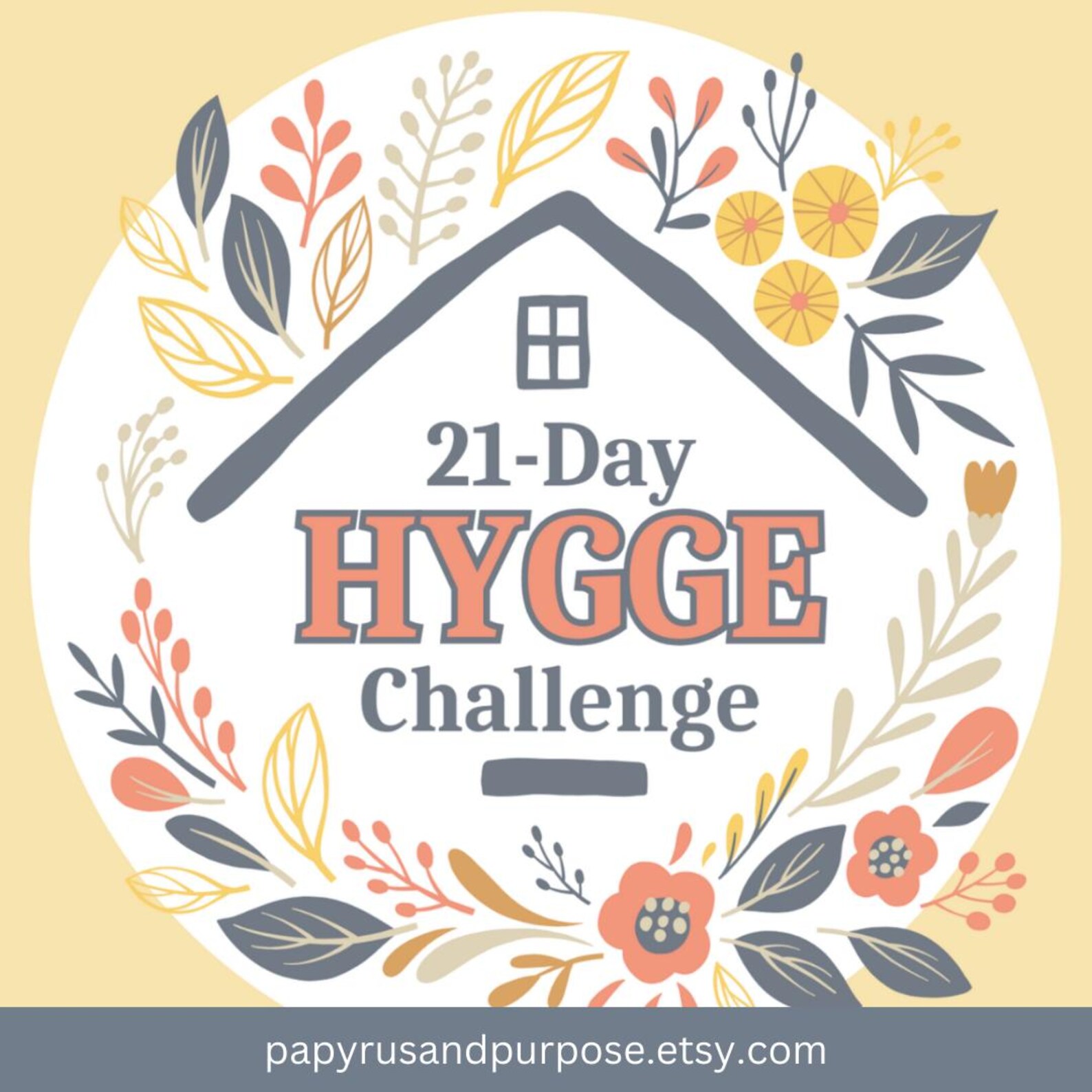 21-day Hygge Challenge Journal | Self Care Planner | Cozy Living Guide | Daily Prompts ...