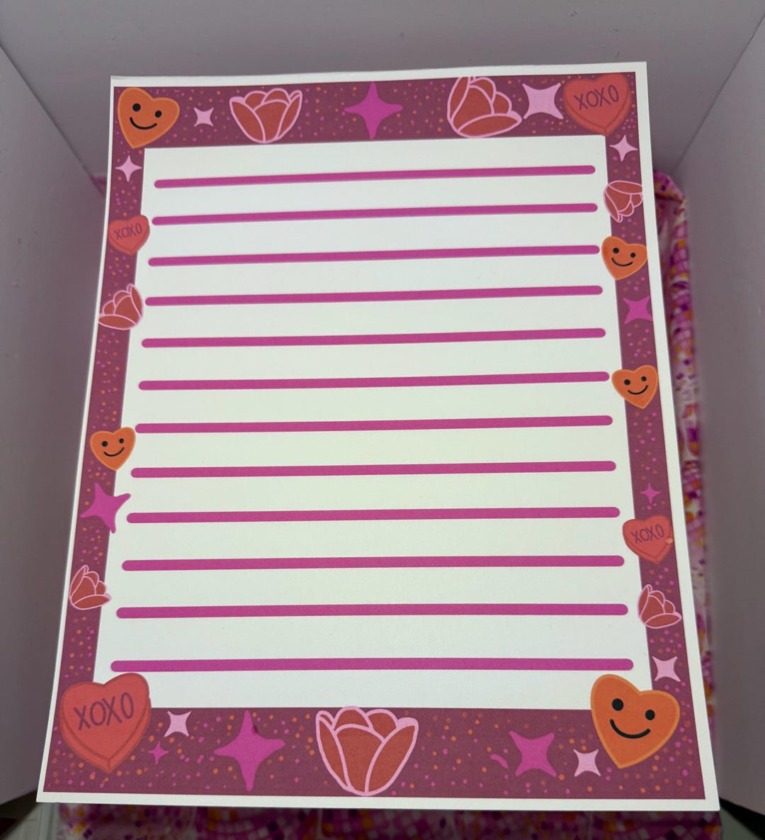 Hearts and Smiles Notepad Valentines Day Notepad Gifts for Teachers - Etsy