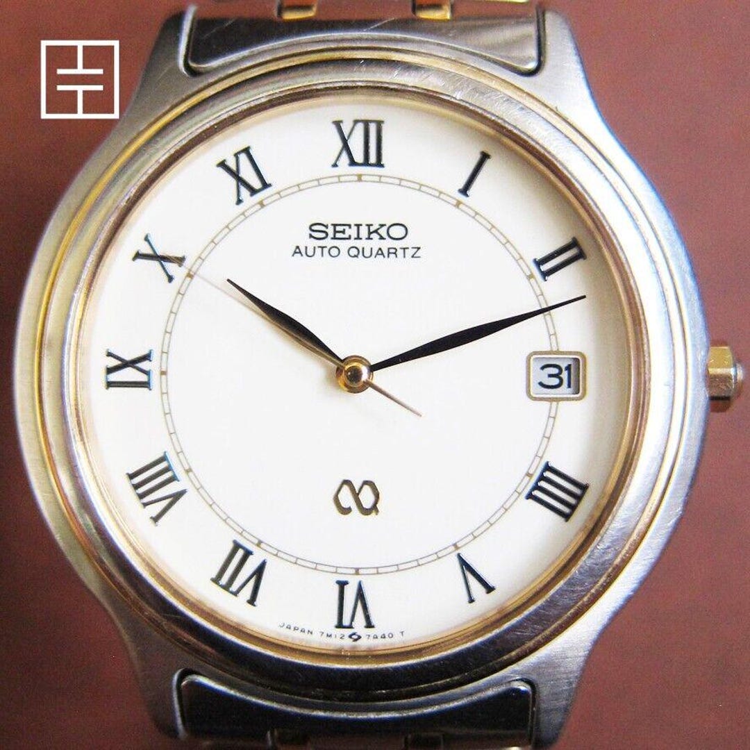 SEIKO 7M12-7A10 Auto-quartz Kinetic Stainless Steel Watch JAPAN MADE - Etsy
