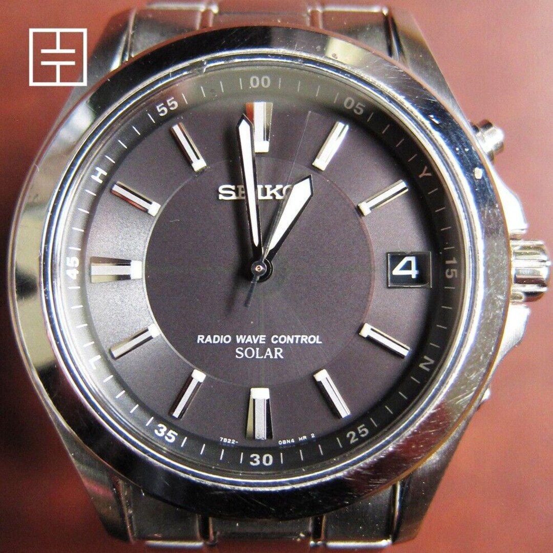 SEIKO 7B22-0AY0 Solar Radio Wave Control Stainless Steel Men's Watch - Etsy