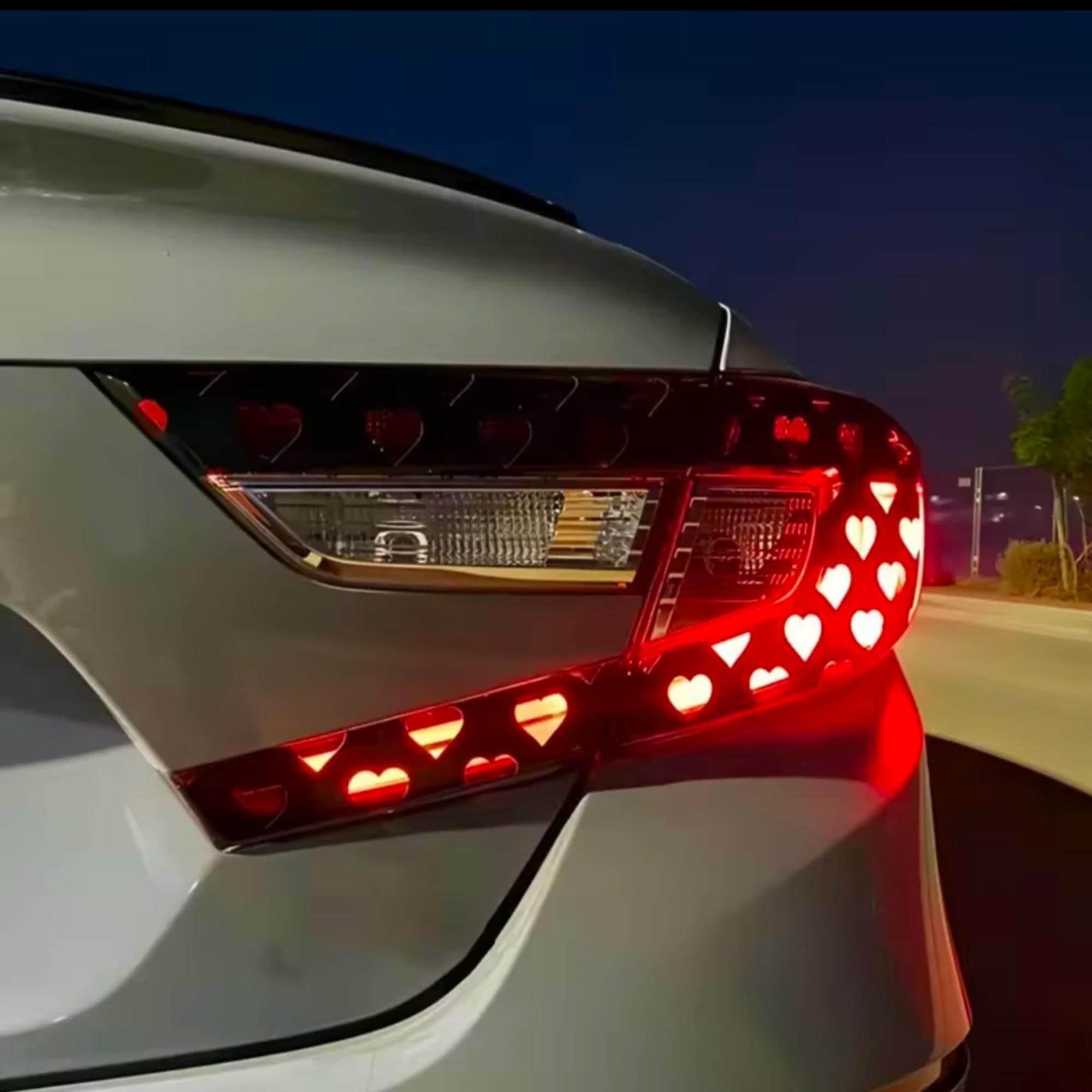 Car Light Stickers Universal Black LOVE Taillight Vinyl Film - Etsy