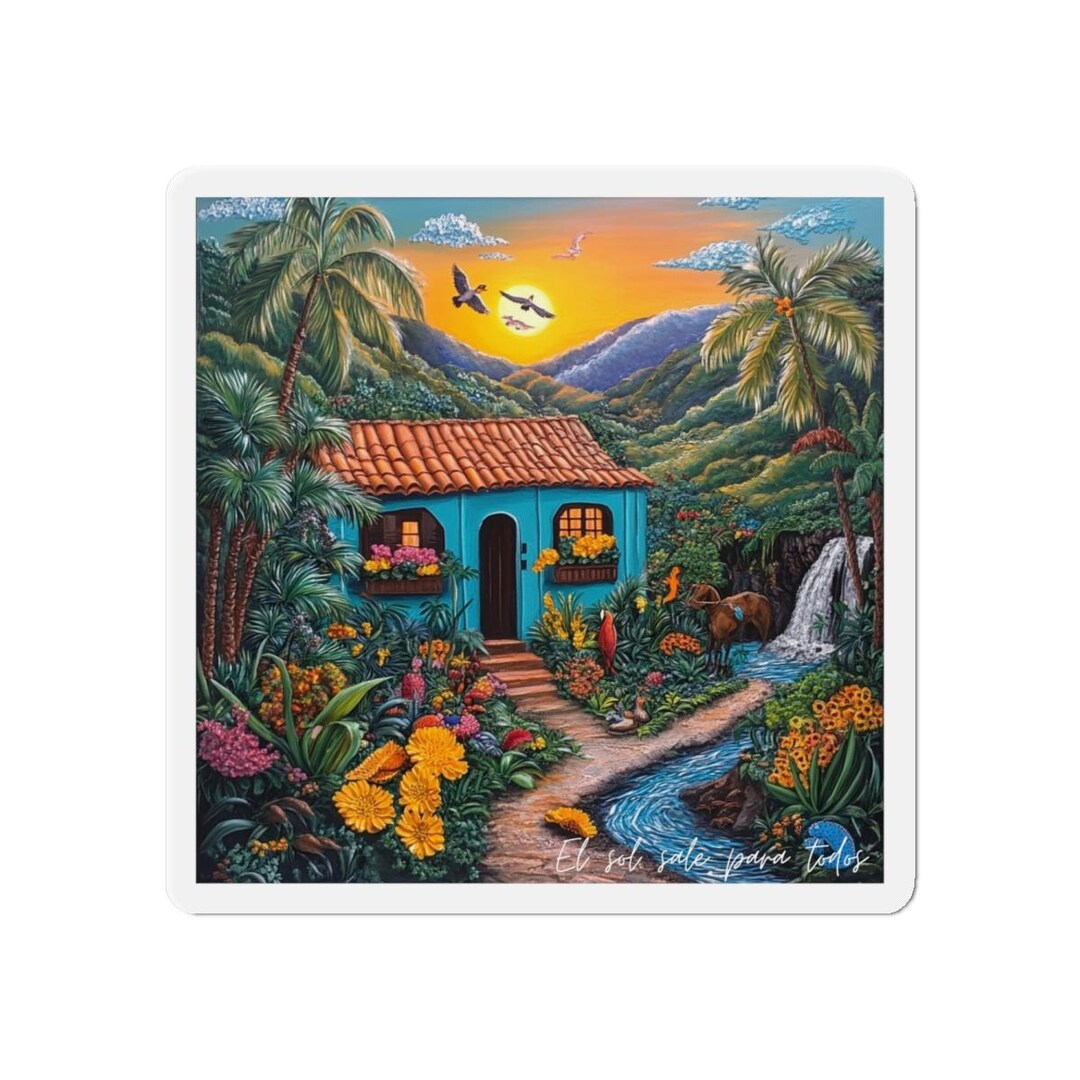 Puerto Rico Die-cut Magnet - Orocovis Mountains Nature Culture Gift ...