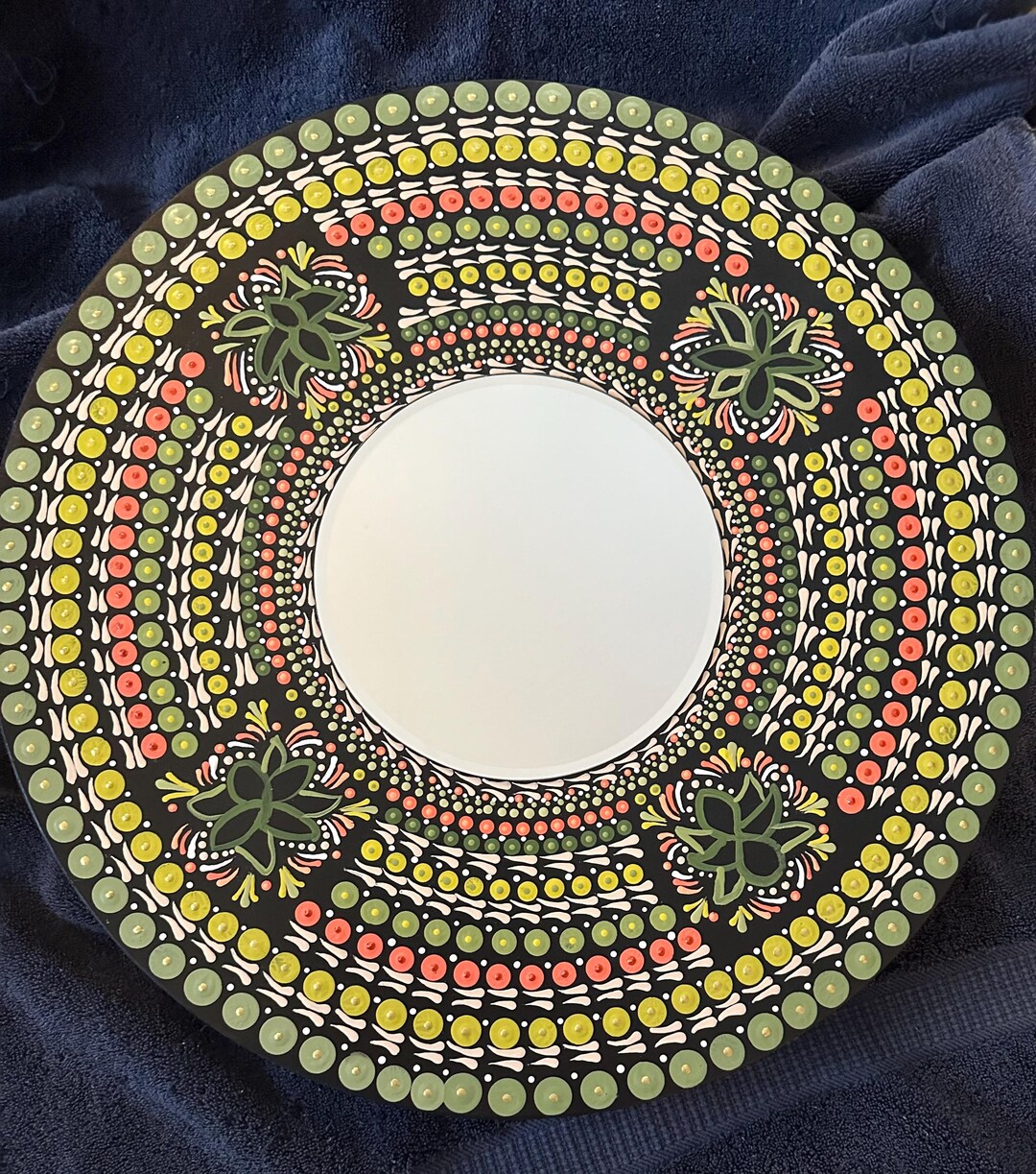 Mandala Art Mirror / Wall Decor - Etsy