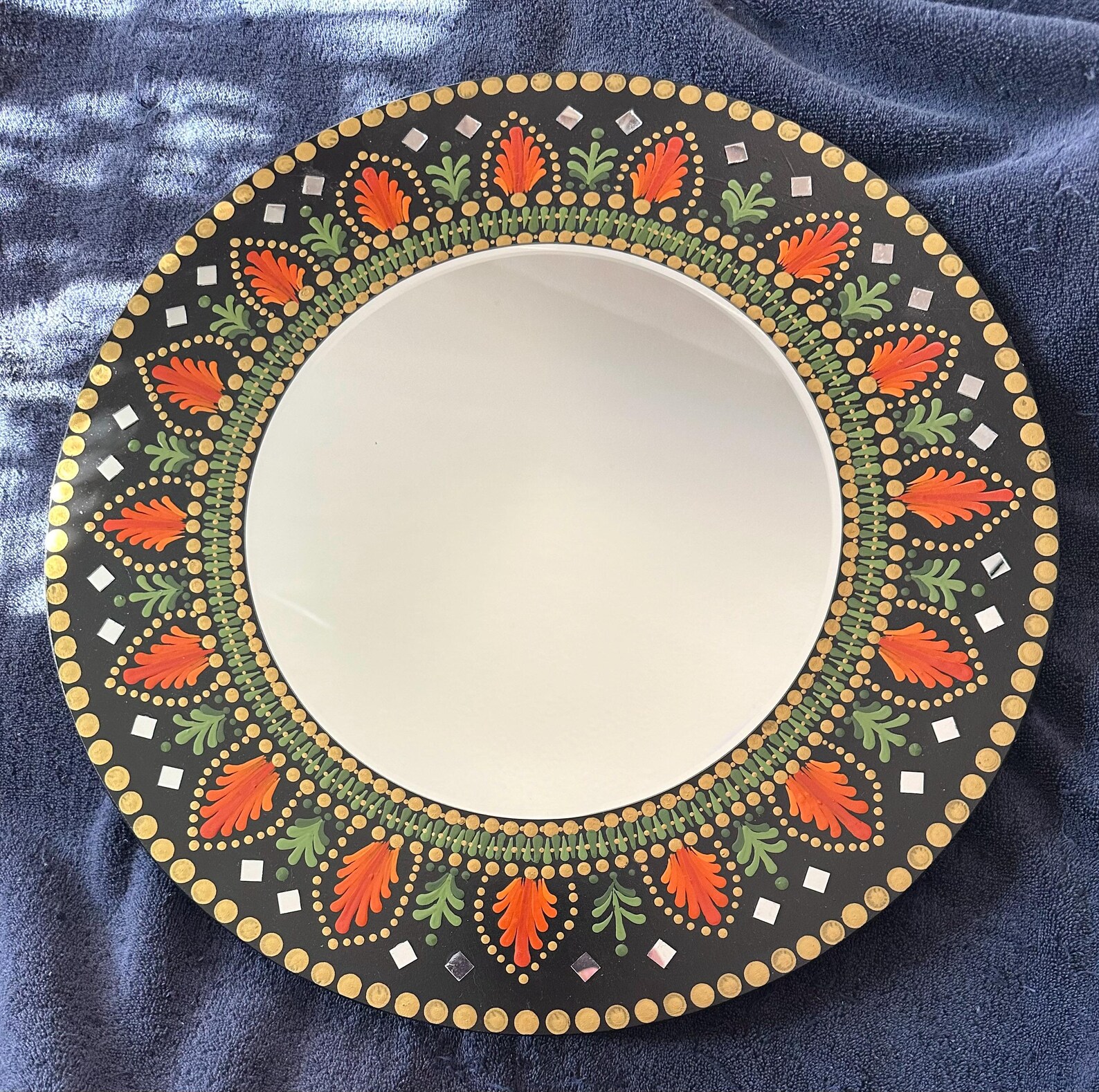 Mandala Art Mirror / Home Decor - Etsy