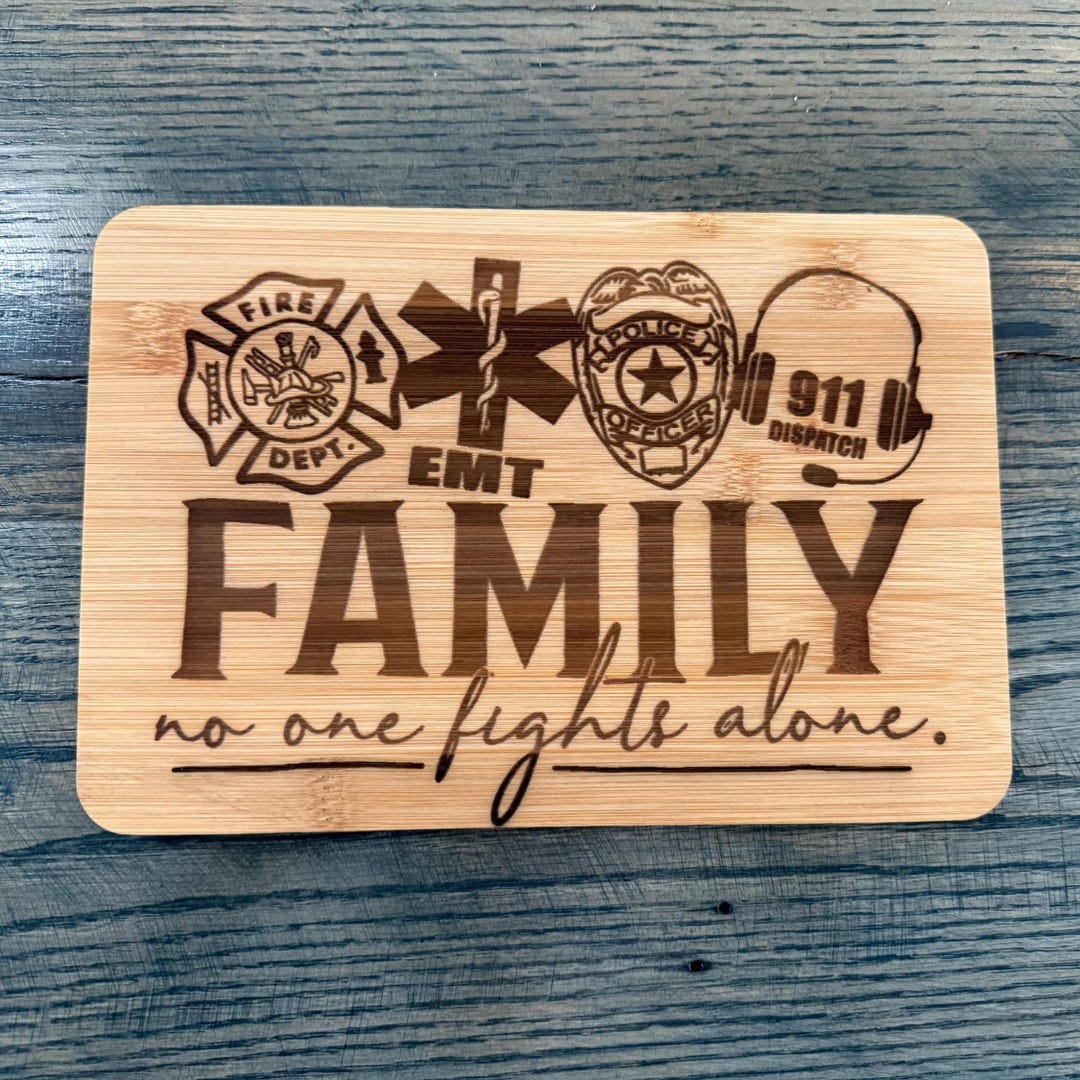 Fire EMT Police 911 Cutting Board Gift - Etsy