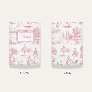 Custom Pink Toile French Journal Balletcore Coquette Cottagecore Poetry ...