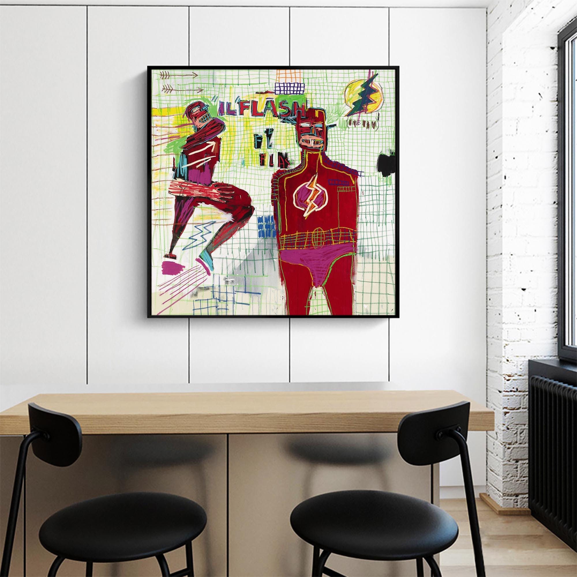 Flash-jean-michel Basquiat,fine Art Prints,king of Street Art ...